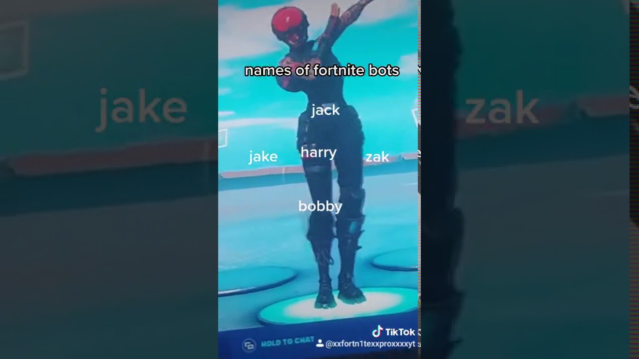 Names of fortnite bots lol - YouTube