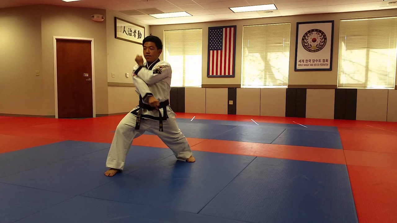 Ki Cho Hyung il Bu - Basic Form #1 Current White Belts - YouTube