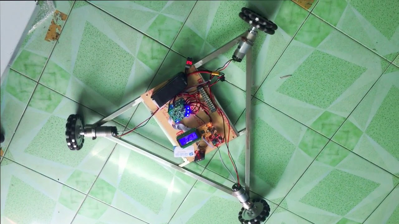 Robocon - Khung Robot 3 bánh xe Omi . Thegioichip.com.vn - YouTube