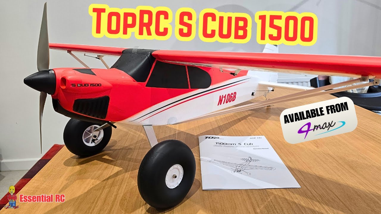 RC Flight Instructor Adrian tests the Top RC S Cub 1500 RC Aeroplane ...