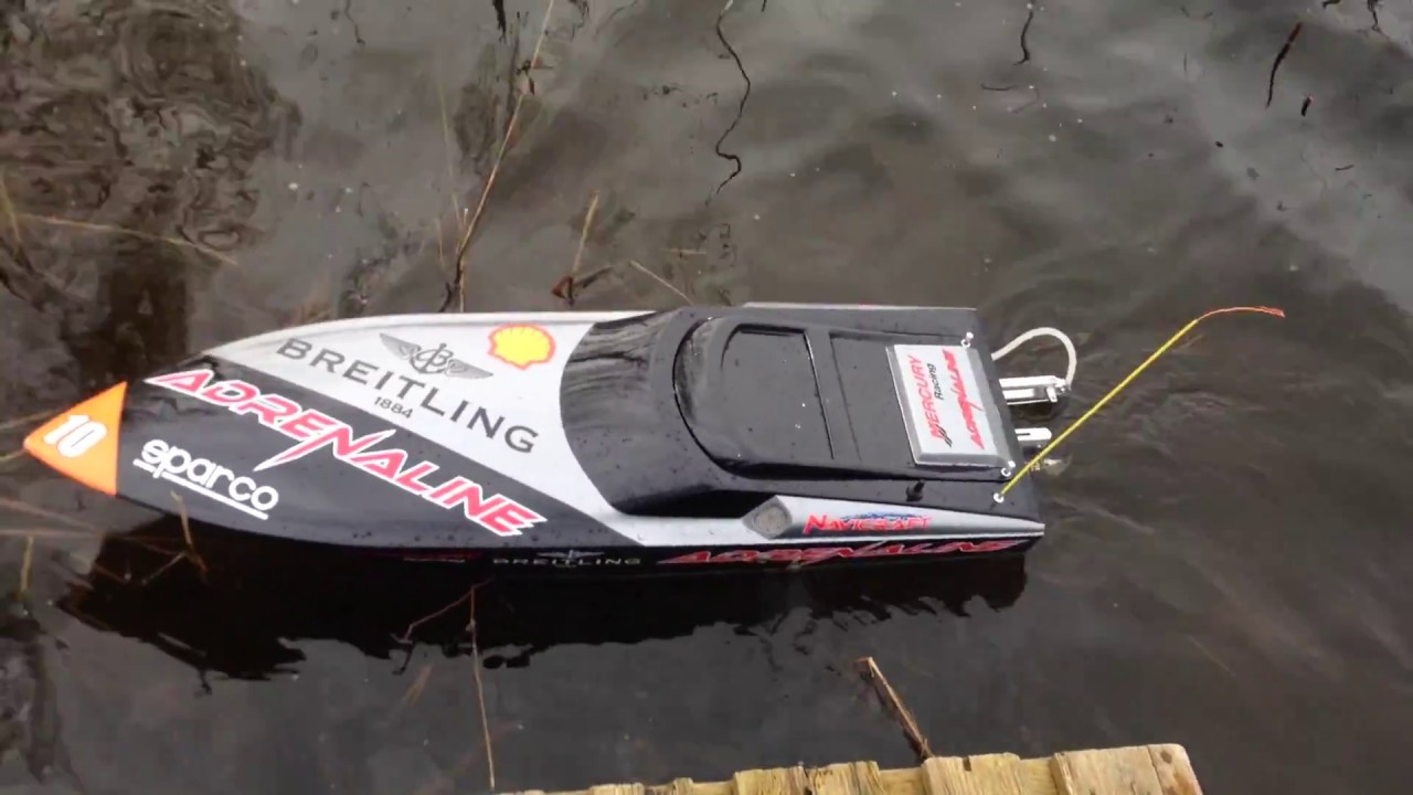 BIG RC Boat 26cc 2stroke FAST - ADRENALINE! - YouTube