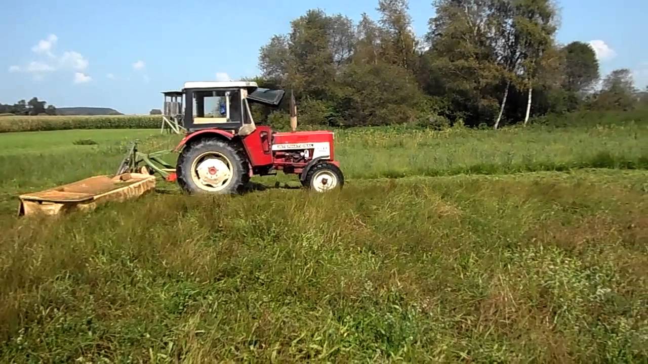 Case ih 533 Mähen mit Krone KM 242 Sound pur Teil 2 - YouTube