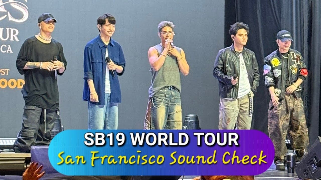 SB19 SAW CONCERT SAN FRANCISCO SOUND CHECK - YouTube