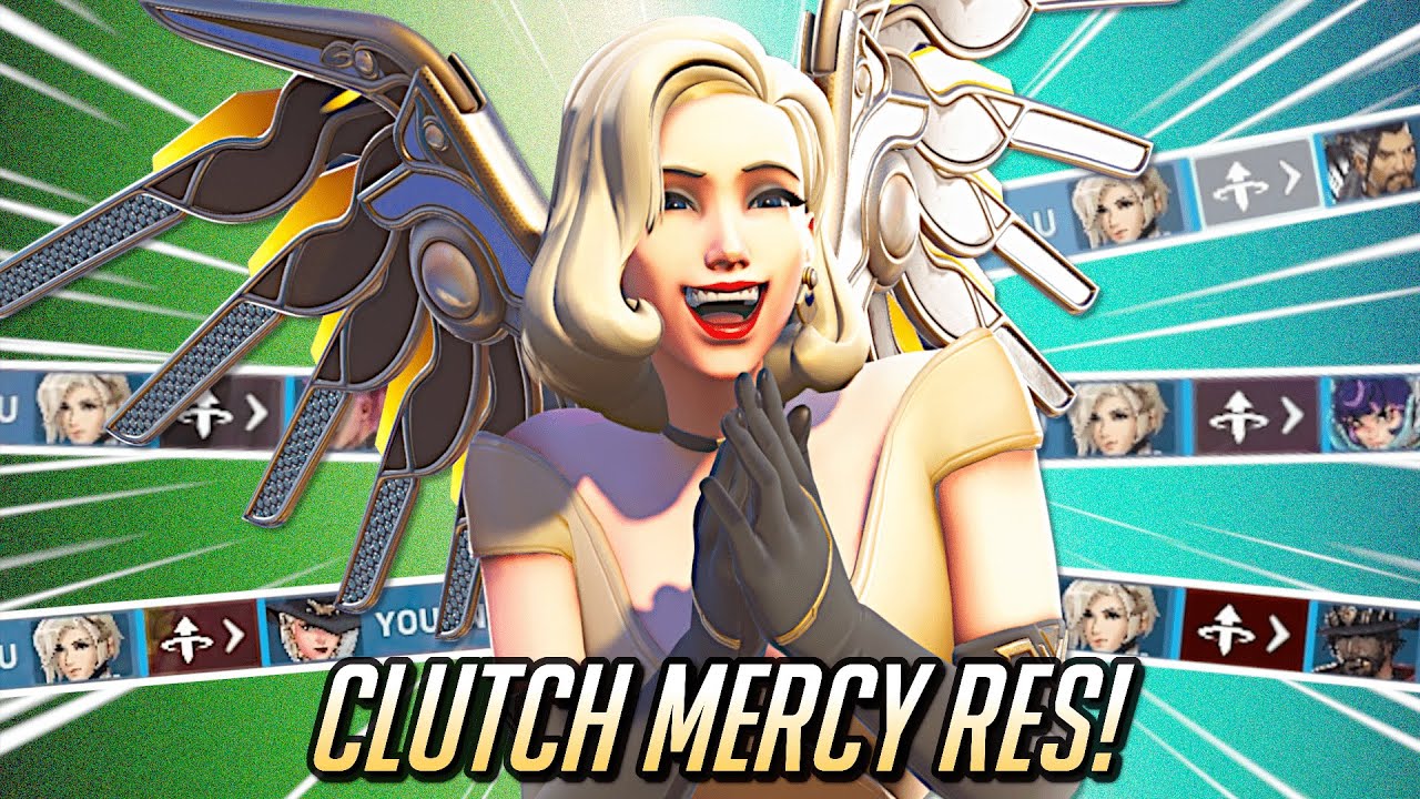 Clutch Mercy Res Saves Game! 🤩 Top 500 Mercy Gameplay - Overwatch - YouTube