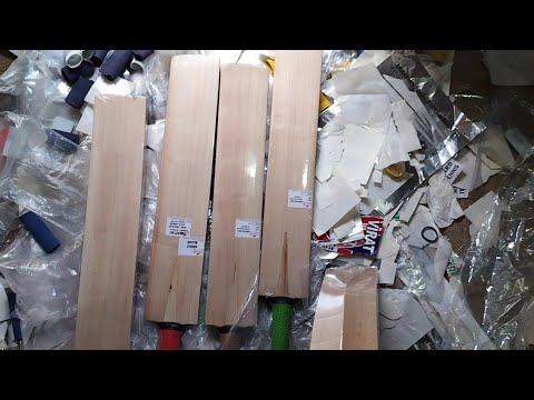 Pre knocked Plain Bats manufactured in factory at Jalandhar / Cricket ...
