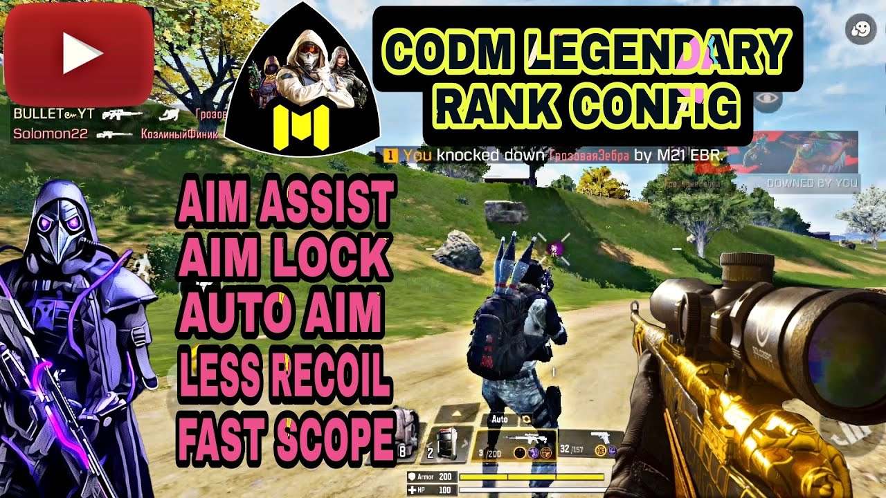 COD MOBILE AIM ASSIST CONFIG | AUTO AIM | LAG FIX | 101% SAFE V50 FILE ...
