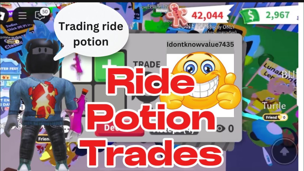 Trading ride potion in adopt me and what people will really give for ...