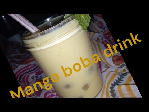 Mango Boba Drink|How to make mango boba drink at home|Easy and ...