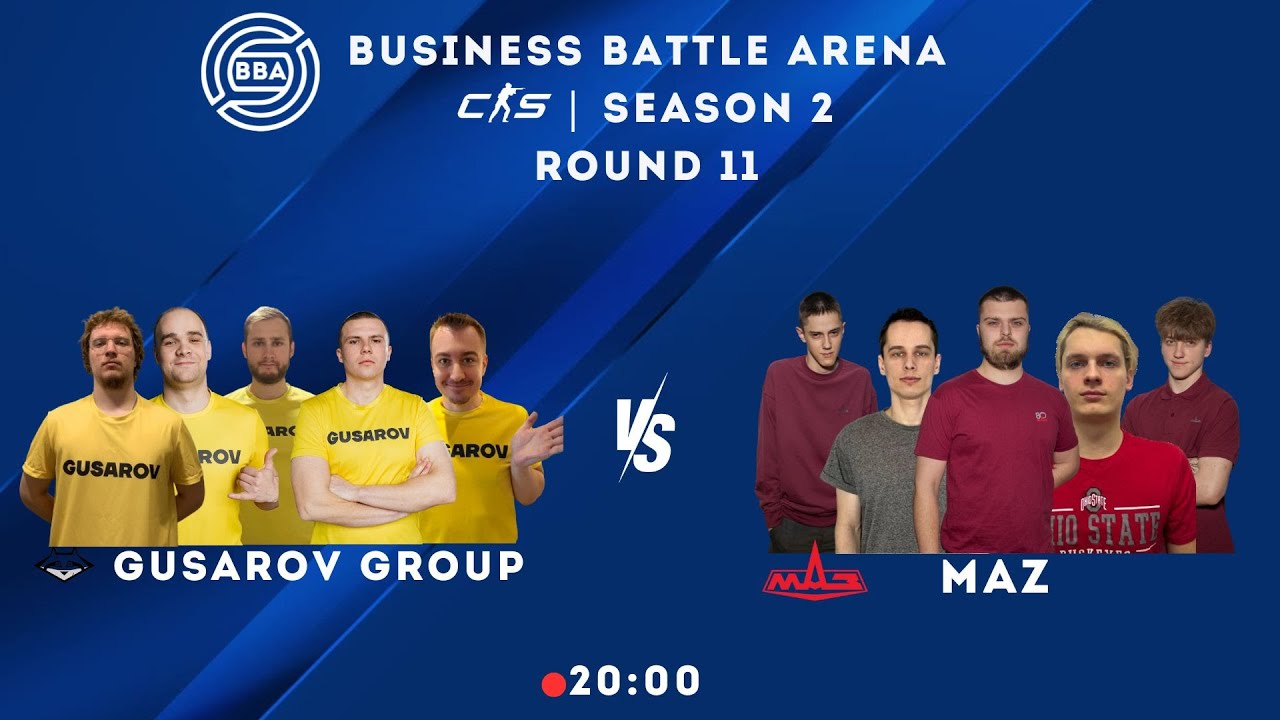 GUSAROV GROUP VS MAZ Round 11 Business Battle Arena League - YouTube
