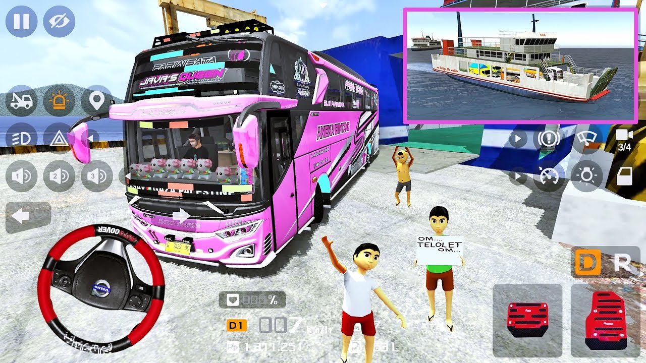 Bus Pariwisata Java's Queen Aneka Bintang Bawa Bocil Telolet Naik Kapal ...