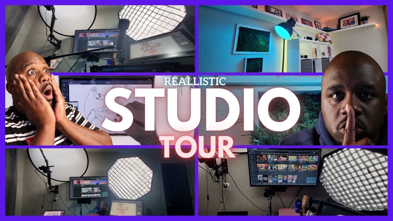Realistic Youtube Art Studio room tour - YouTube