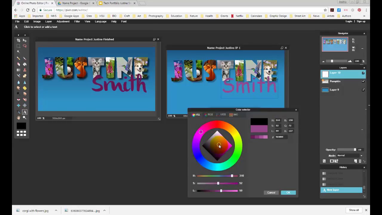 Name Project Pixlr - YouTube