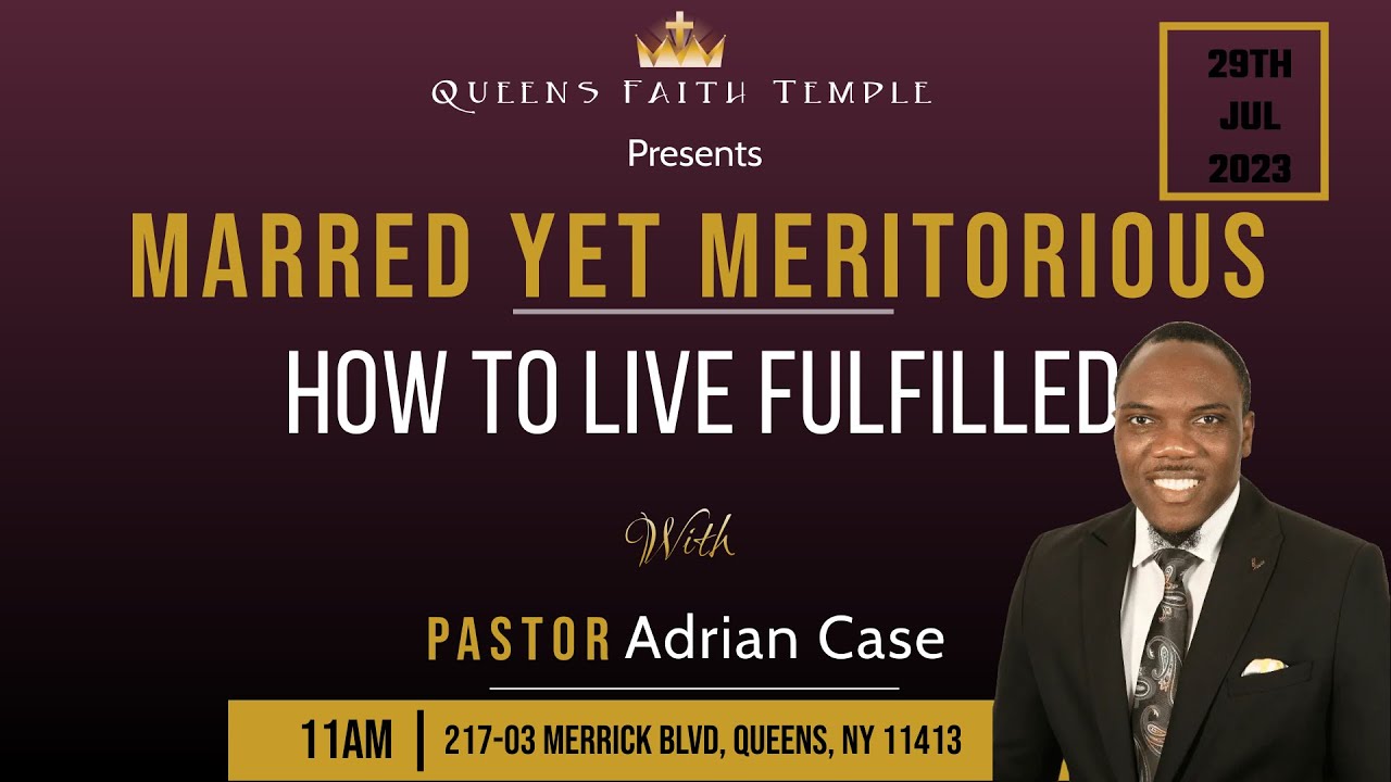 "How To Live Fulfilled" - Pastor Adrian Case - YouTube