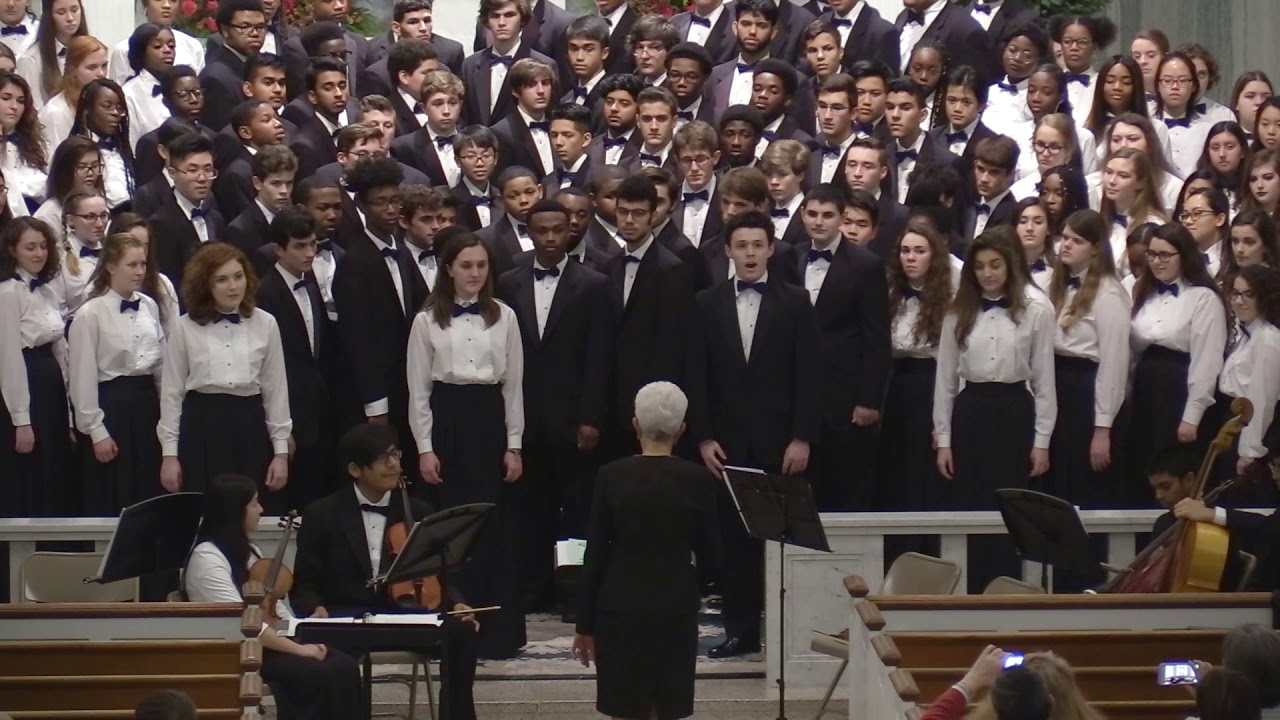 UDHS Concert Choir - O Holy Night - St. Dorothy Church 2018 - YouTube