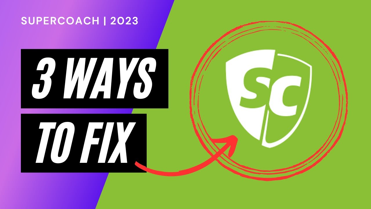 3 ways to fix AFL SuperCoach - YouTube