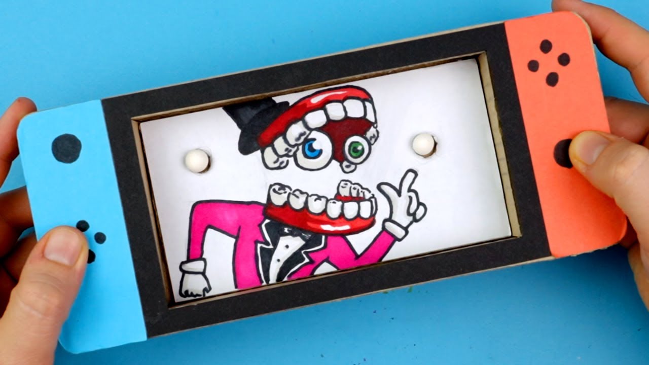 5 CAINE (THE AMAZING DIGITAL CIRCUS) ARTS & PAPER CRAFTS - YouTube