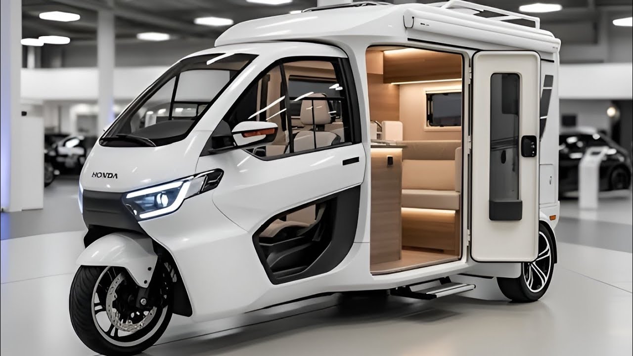I Lived in Honda’s New 3-Wheeled Electric Micro-Camper (The Future of ...
