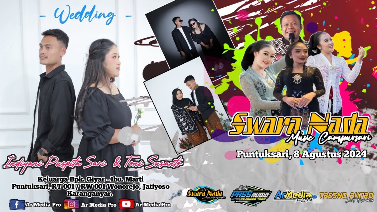 LIVE Swara Nada Music | Wedding | Indri puspita Sari & Toni Susanto ...