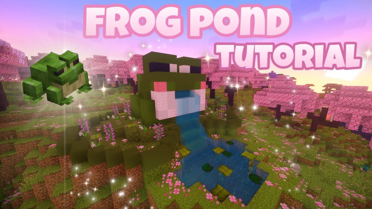 Minecraft | How to build a Frog Pond build tutorial - YouTube