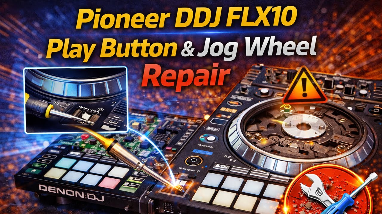 Pioneer DDJ FLX10 Play Button & Jog Wheel Repair - YouTube