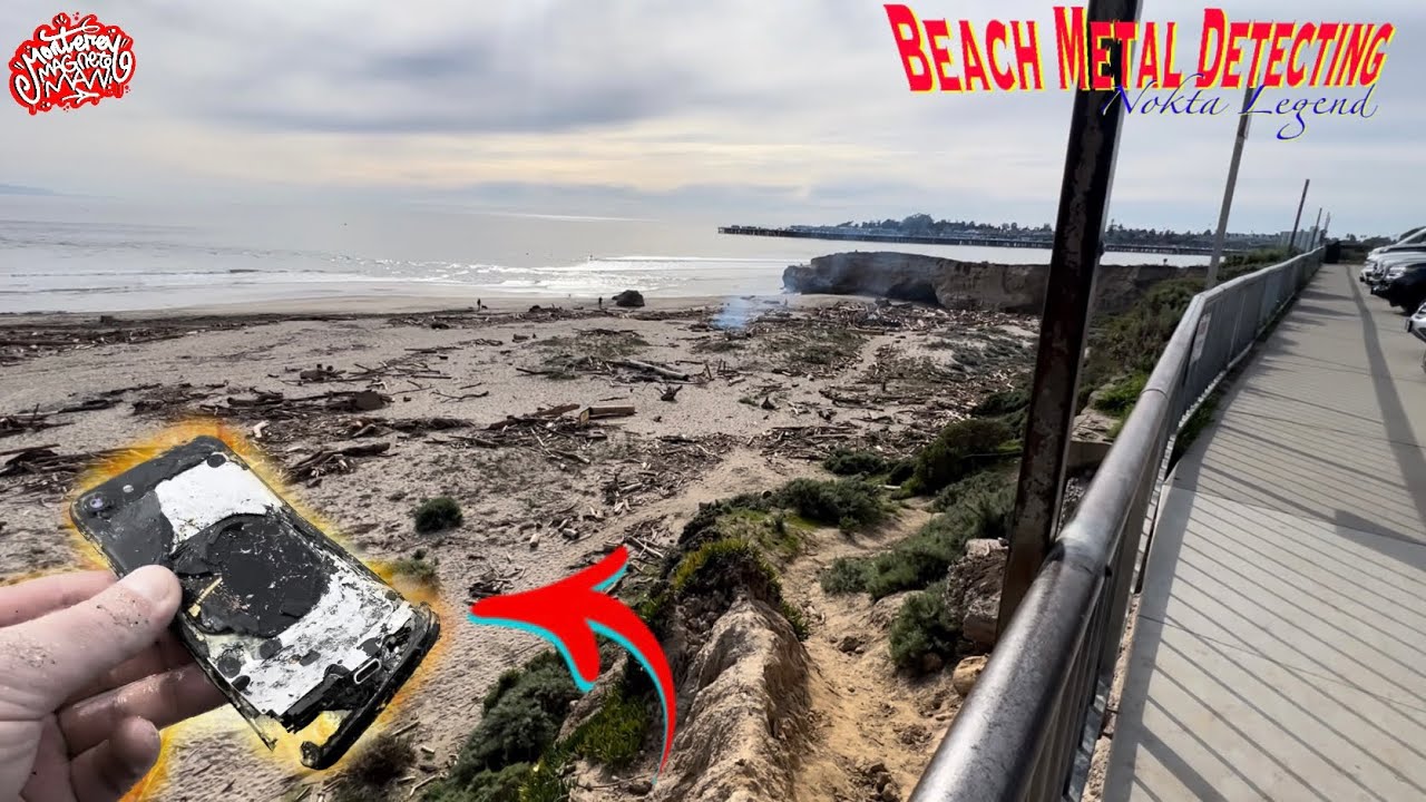 Finding TREASURE Metal Detecting Seabright BEACH! Santa Cruz, CA! - YouTube