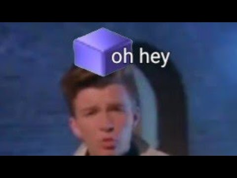 Gamecube intro hits Rick Astley's head - YouTube