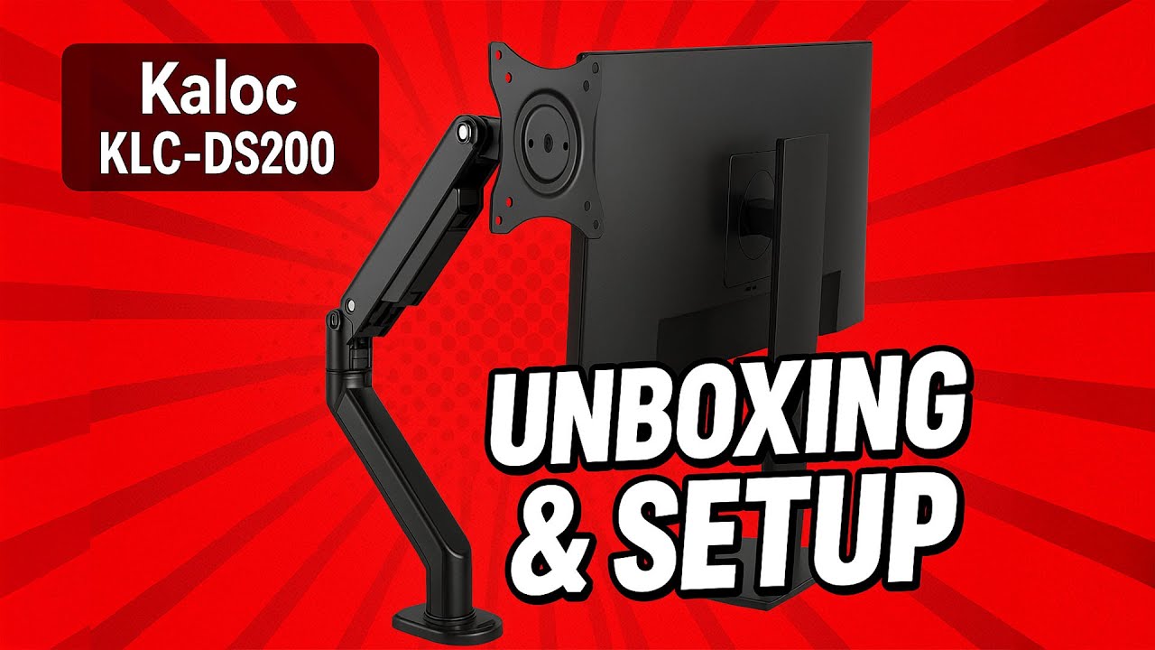 Kaloc KLC-DS200 Adjustable Single Arm Monitor Desktop Mount Stand ...