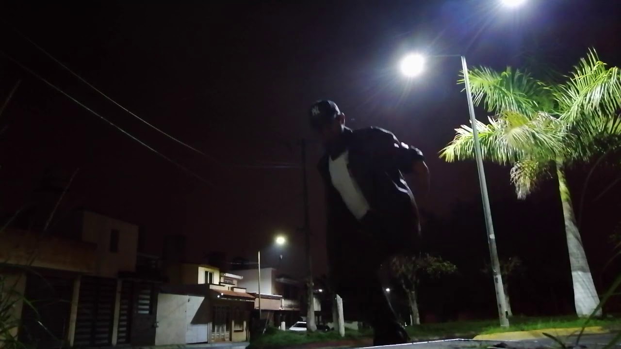 Skateboarding at night - YouTube