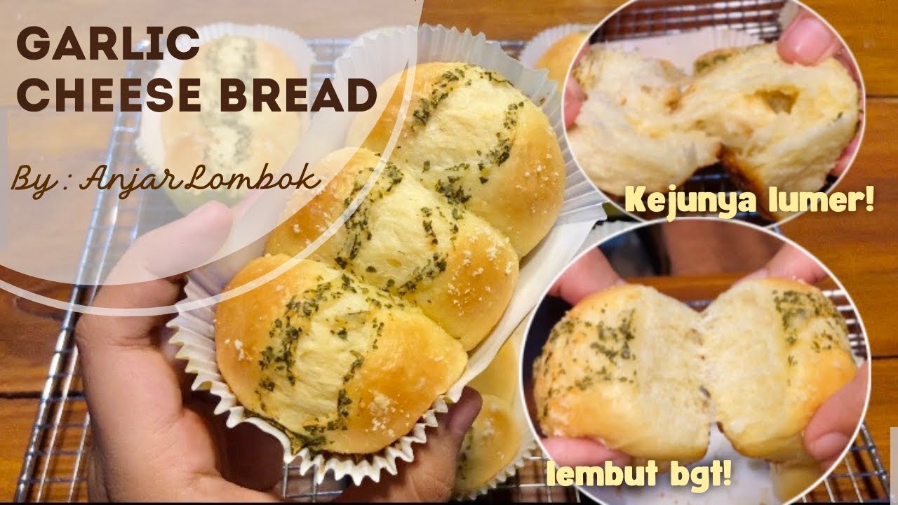 GARLIC CHEEESE BREAD , ROTI RUMAHAN ALA BAKERY‼️ - YouTube