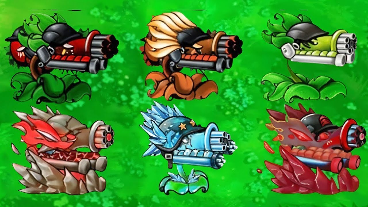 PVZ Fusion 2,5 Super Extra Strong Dragon Gatling vs Super Boss Zoombie ...