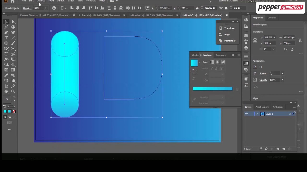 How to Create Realistic 3D Fur Effect in Adobe Illustrator Tutorial ...