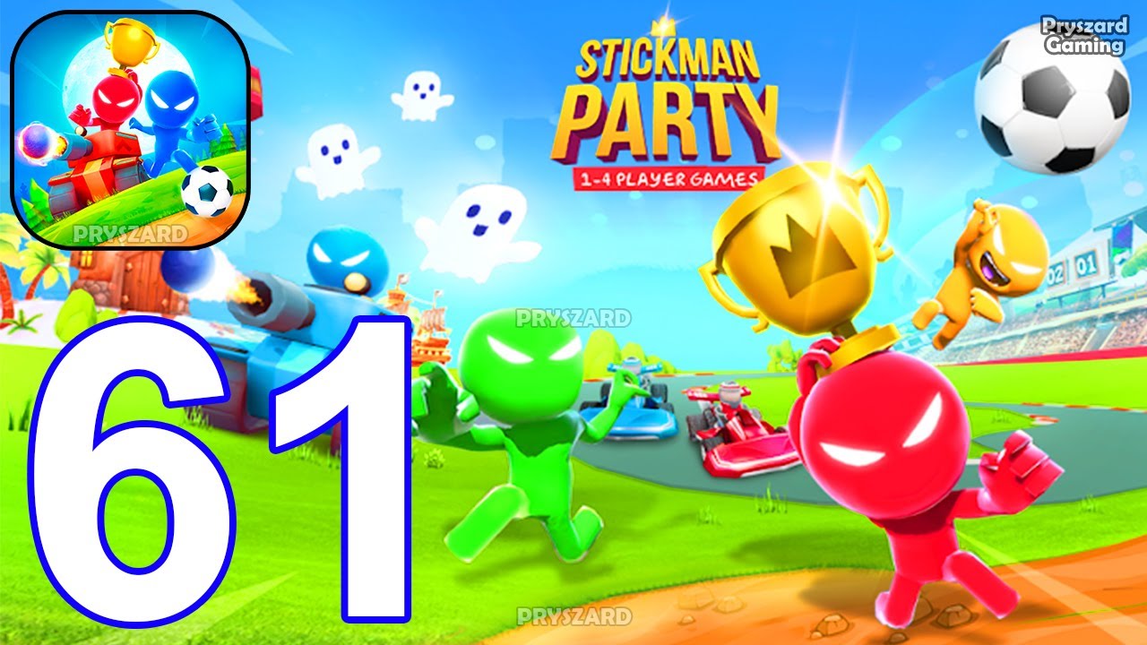 Stickman Party - Gameplay Part 61 Tournament Mode, Random Funny ...