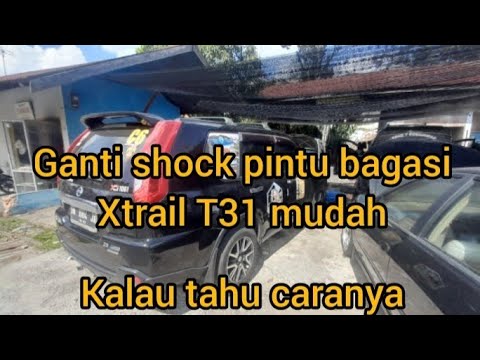 Cara ganti shock breaker bagasi xtrail T31 - YouTube