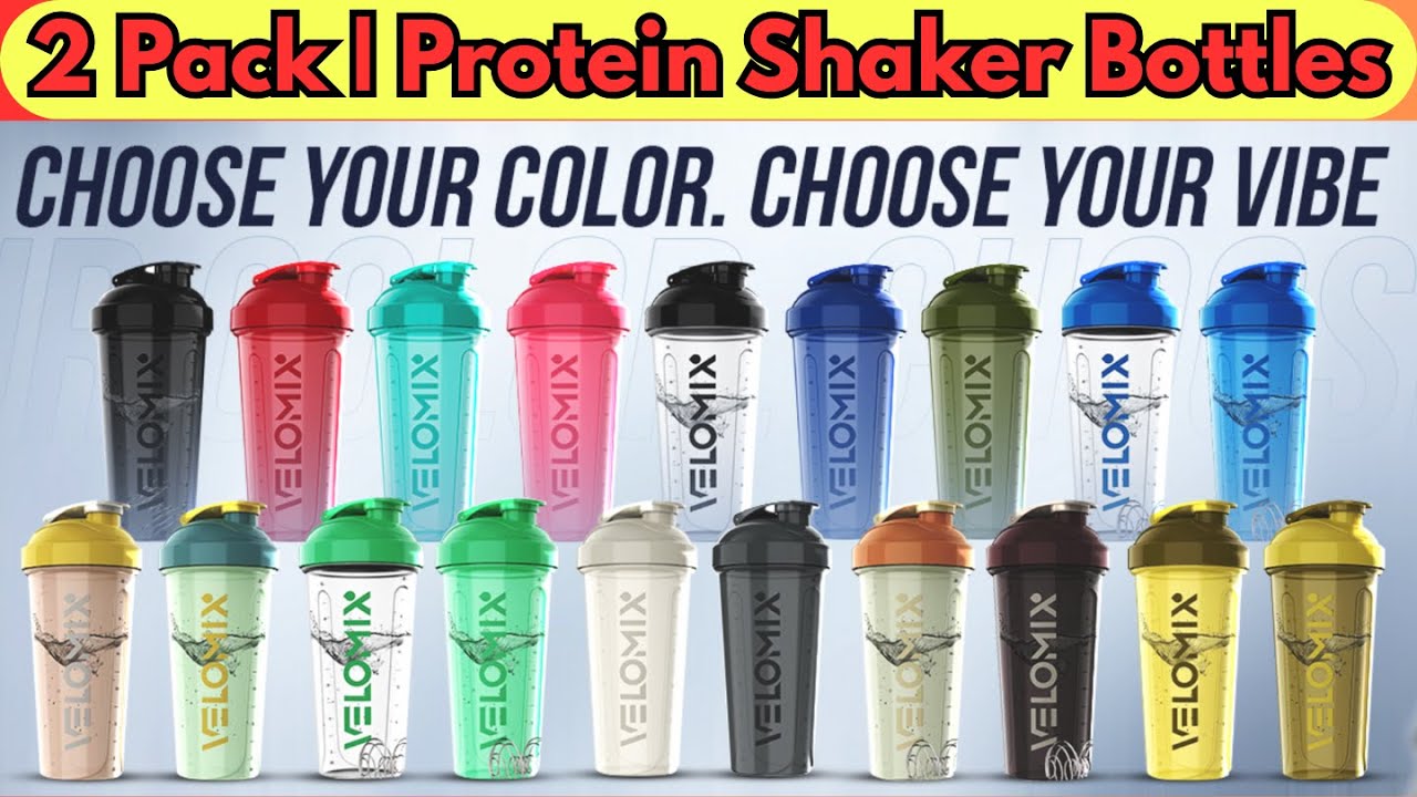 Protein Shaker Bottles for Protein Mixes - 2x Wire Whisk (Amazon’s ...