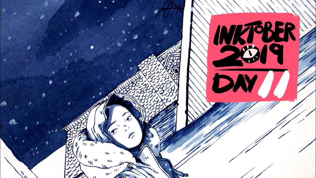 Inktober Day 11 - "Snow" - YouTube
