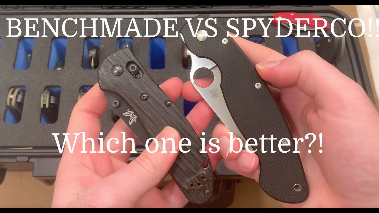 What's the best Knife Brand!? Benchmade VS Spyderco! - YouTube