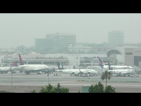LAX Los Angeles Airport Live with ATC - YouTube