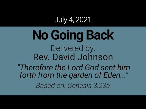 No Going Back by Rev David Johnson - YouTube