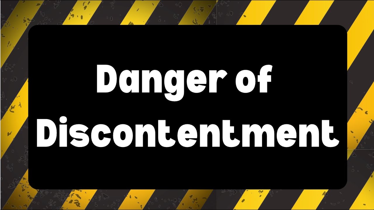 Danger of Discontentment 11:00 AM FULL Service with Pastor Mel Svendsen ...
