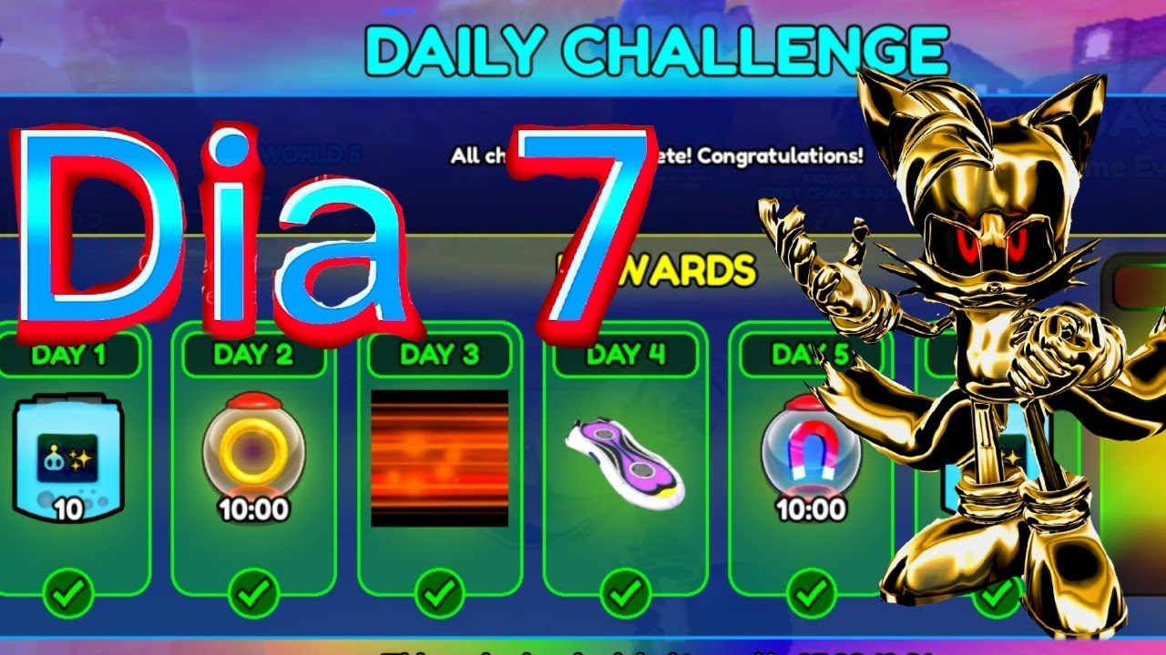 Como fazer o último dia da missão do fake metal tails (Sonic Speed ...