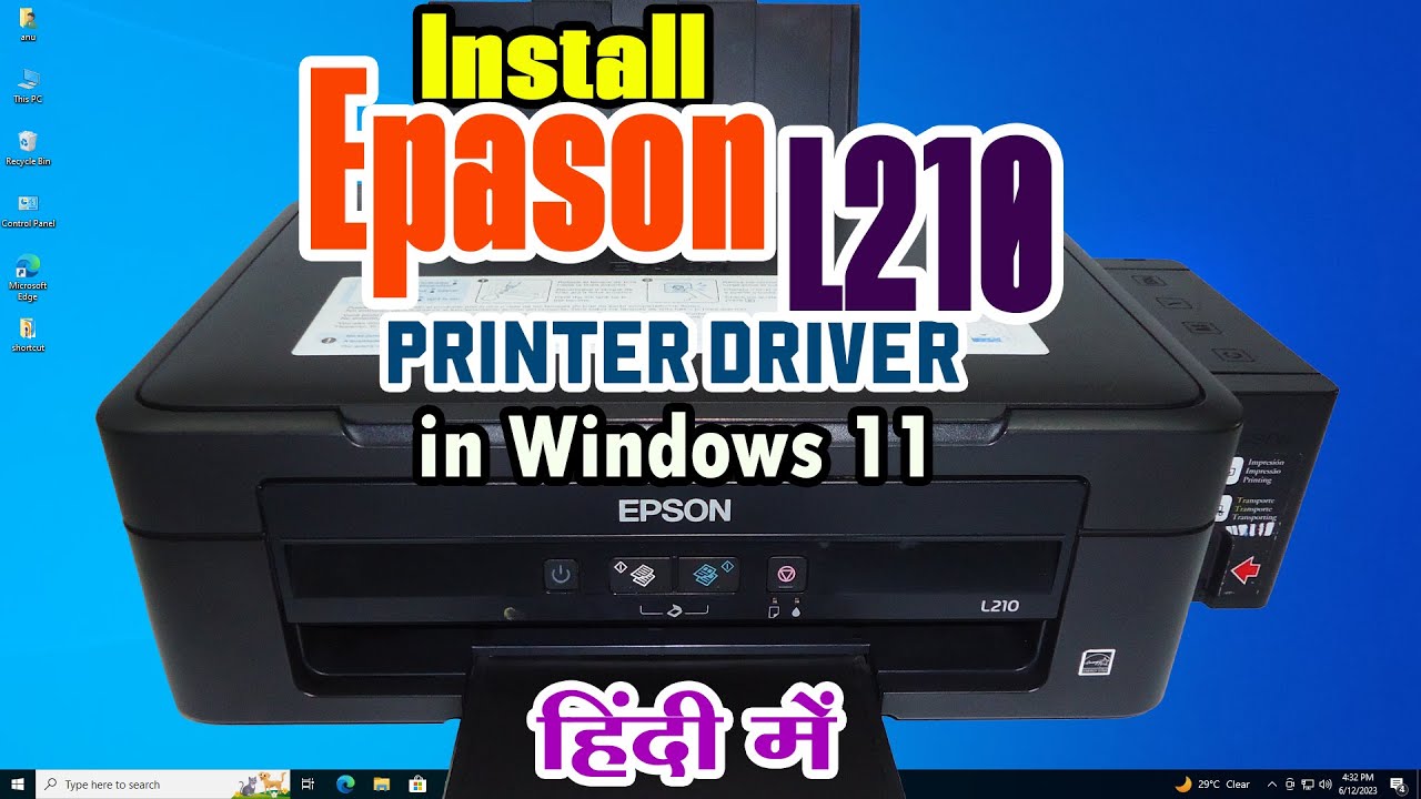 How to Download & Install Epson L210 Printer Driver in Windows 11 ...