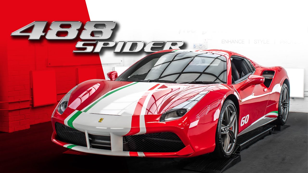 Ferrari 488 Piloti Stripe Design | Decals Wrap - YouTube