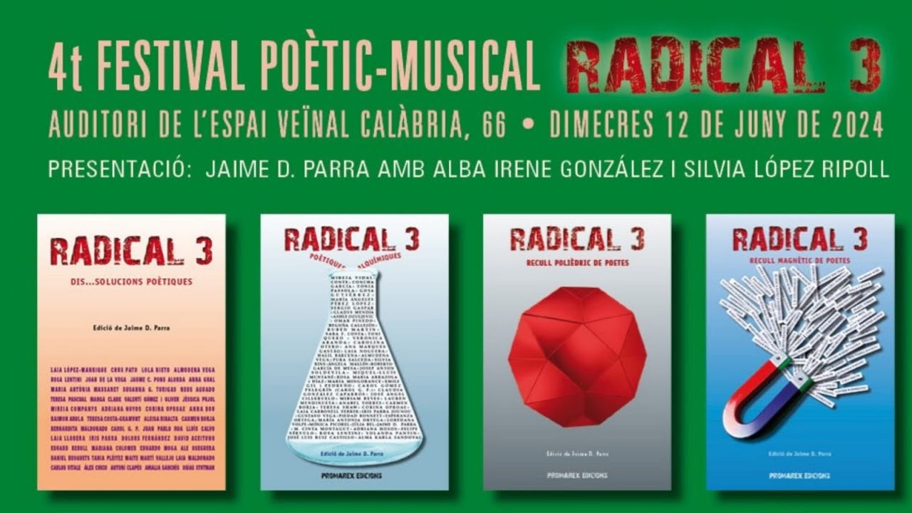 4to Festival Poético Musical Radical 3 en Barcelona - Parte 2 de 2 ...