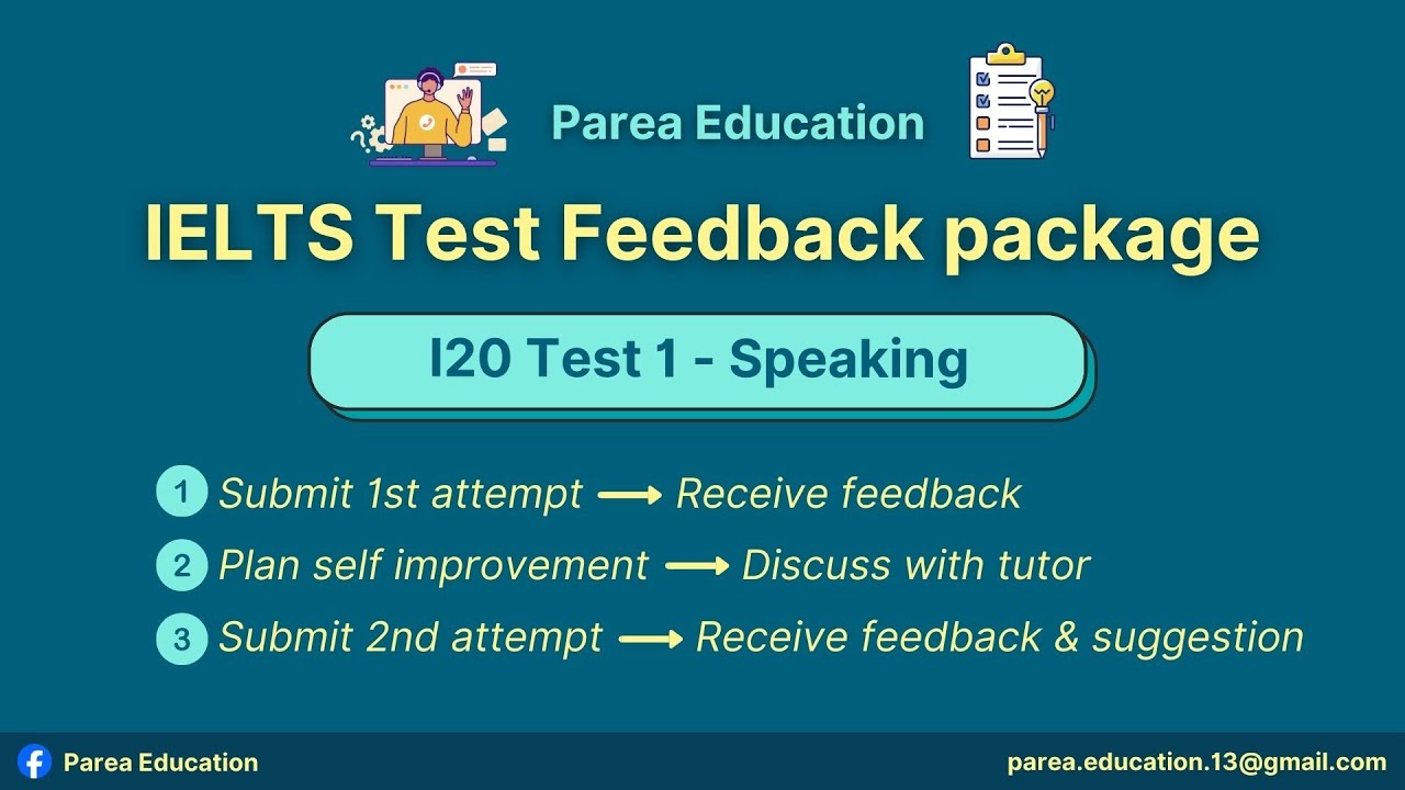IELTS Test Feedback - Speaking (Cambridge IELTS 20 Test 1) - YouTube