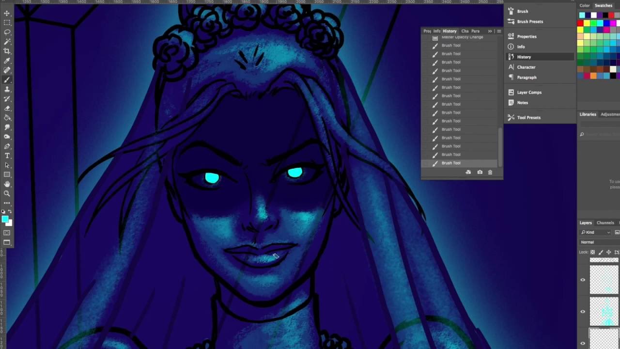 Black Widow Bride (aka Constance) from The Haunted Mansion - Time Lapse ...