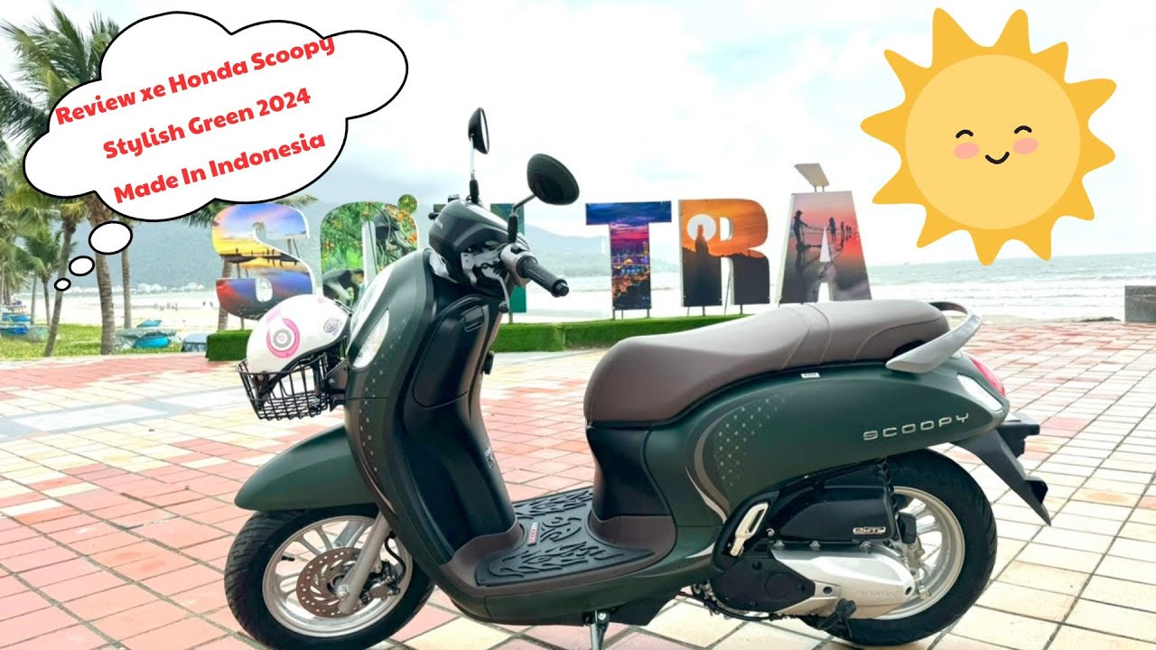 Review Xe Honda Scoopy Indonesia 2024 Color Stylish Green - So Cute ...