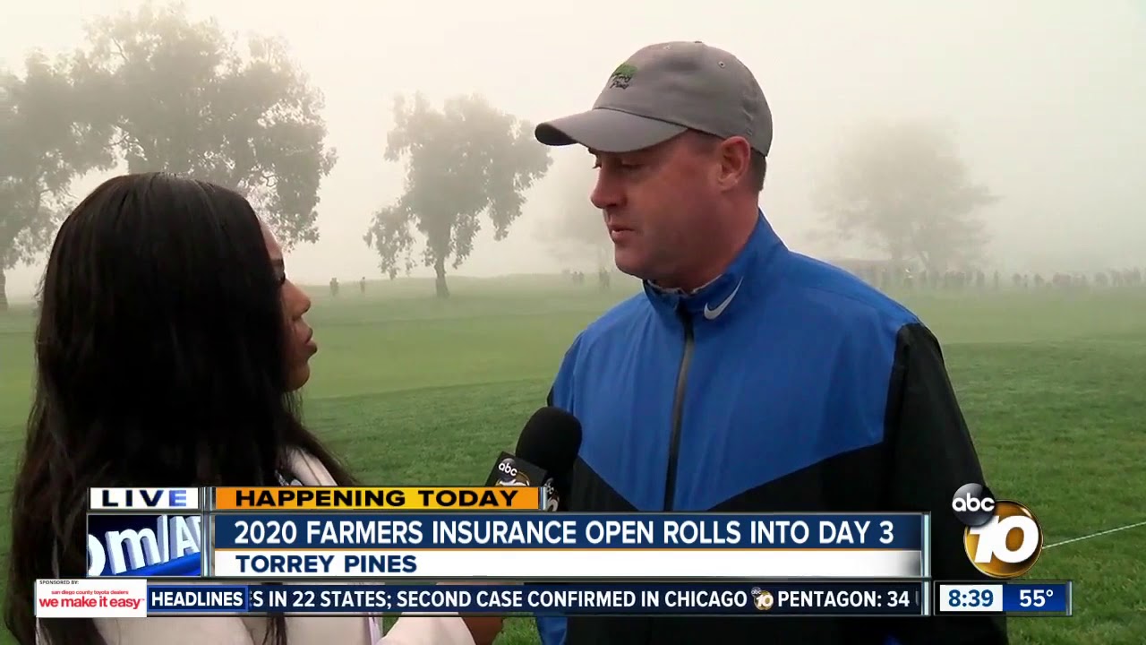 Fog delay hits Farmers Insurance Open day 3 - YouTube
