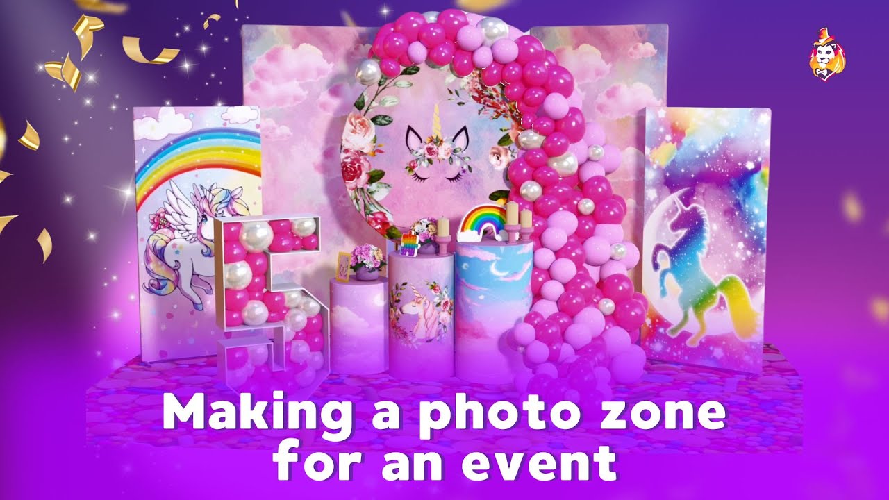 How to make a photo zone for an event /from a small decor to a large ...