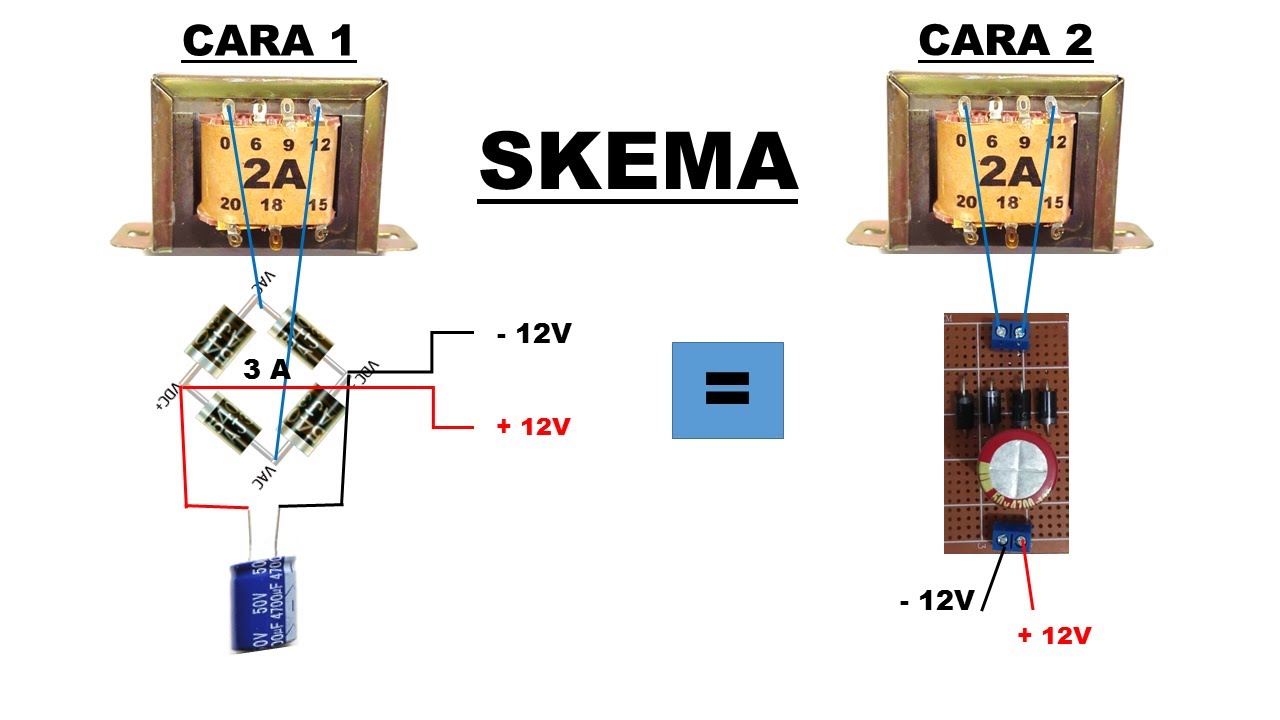 Power Supply Sederhana 12 Volt YouTube