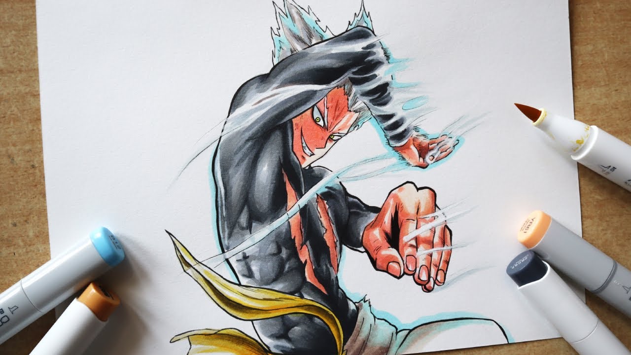 How to Draw Garou - Step By Step Tutorial | One Punch Man - YouTube